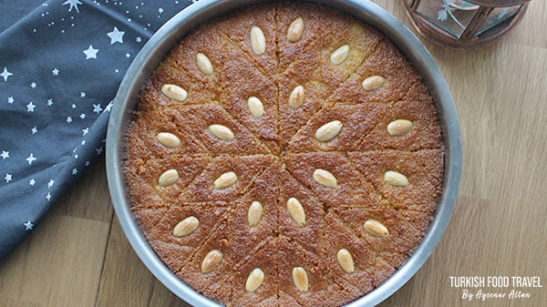 Turkish Semolina Cake With Syrup "Sambali" - Turkish Food Travel