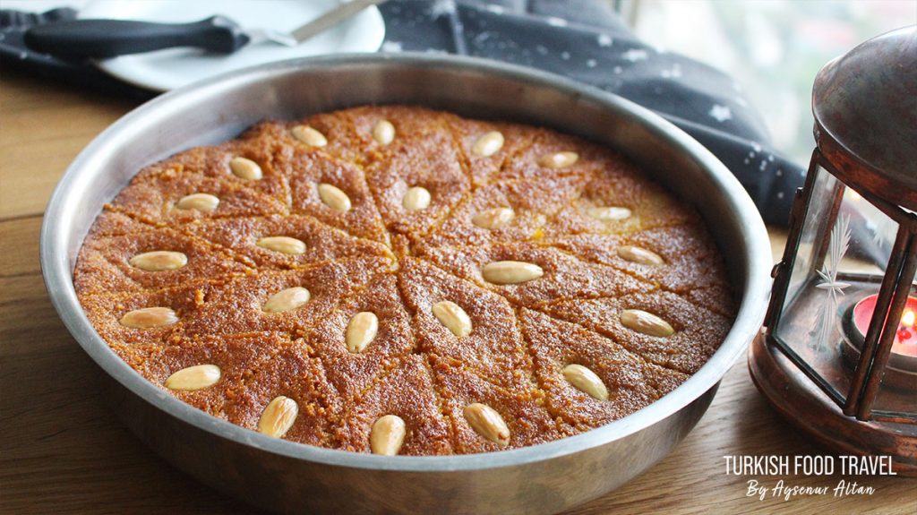 Turkish Semolina Cake With Syrup "Sambali" - Turkish Food Travel