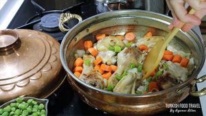 Turkish Style Chicken Yakhni With Vegetables - Turkish Food Travel