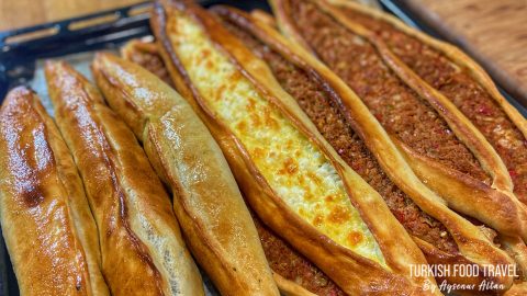 BEST TURKISH PIDE Recipe / Pizza - Turkish Food Travel